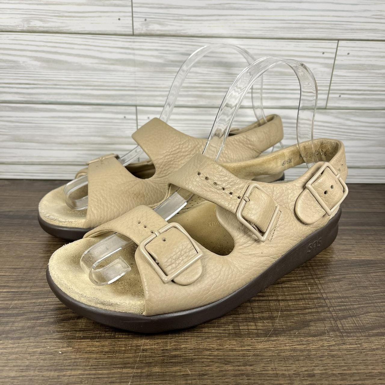 SAS Relaxed Heel Strap Sandal Women’s Beige Shoes -... - Depop