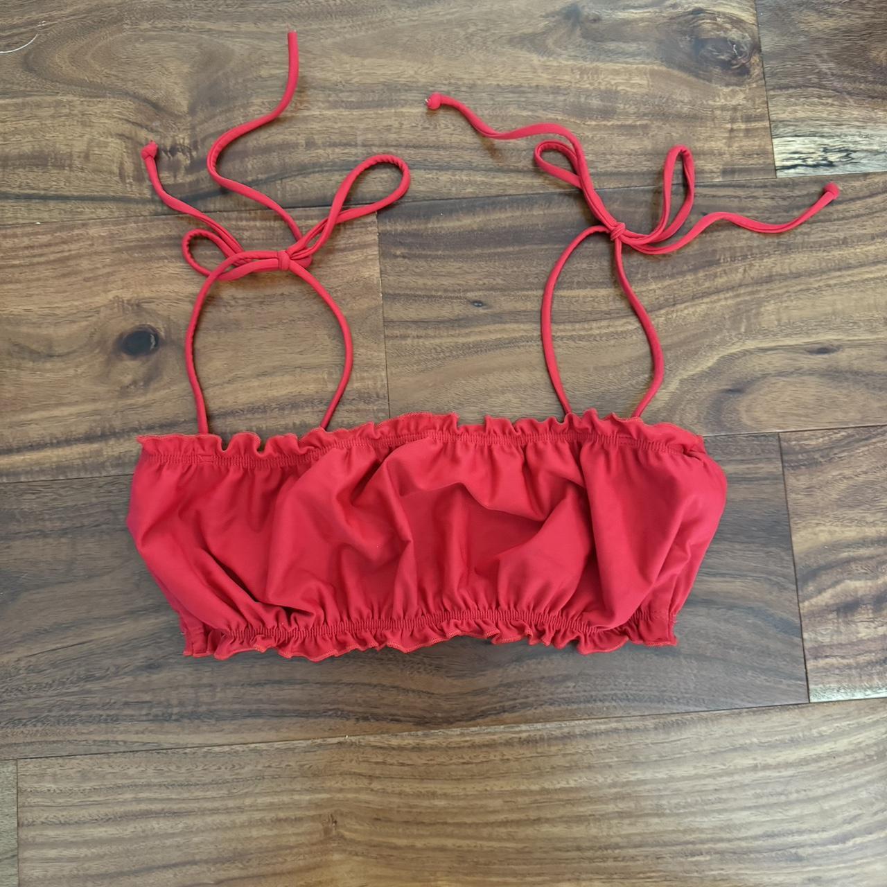 Reformation red swim top - Depop