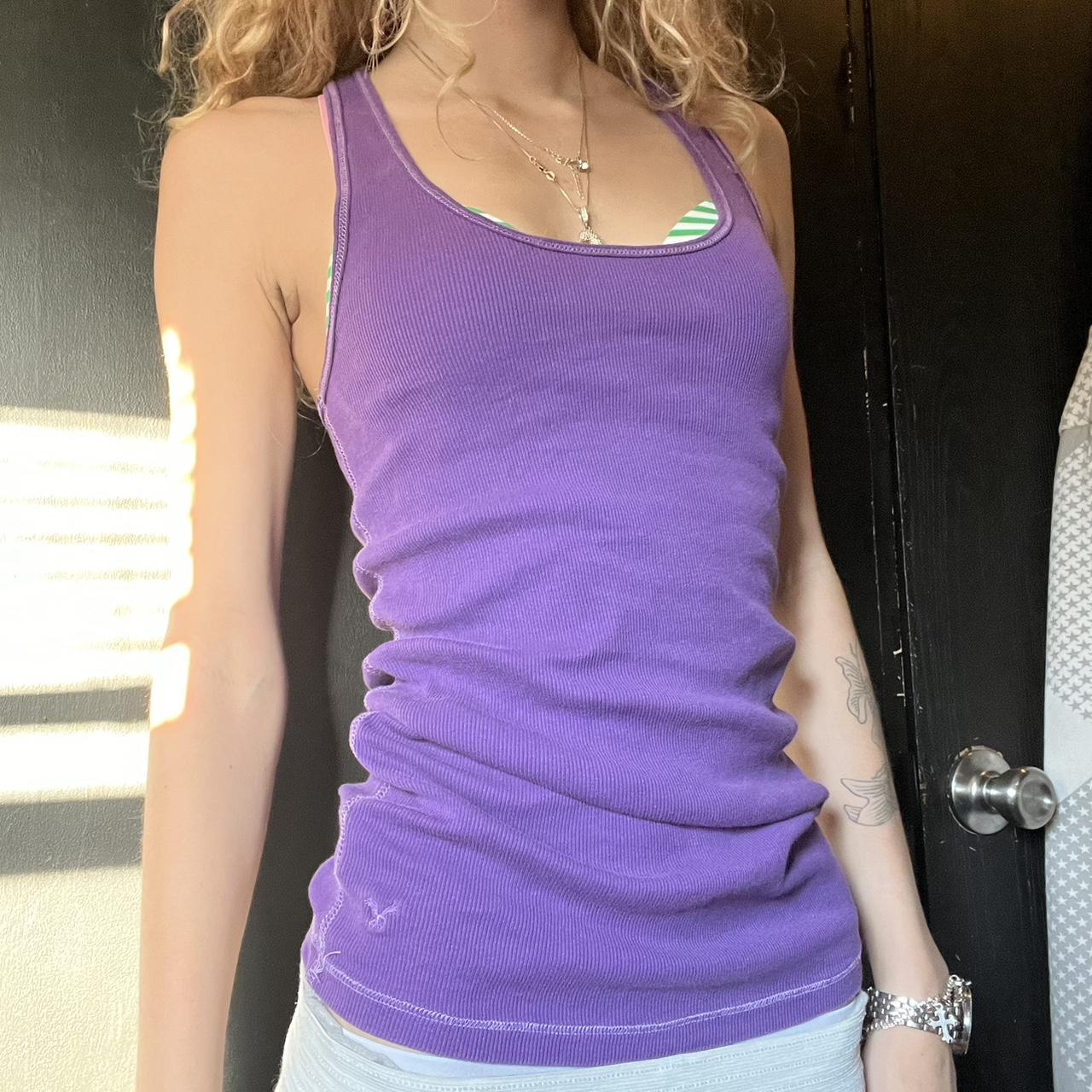 PERFECT CONDITION PURPLE AMERICAN EAGLE BOYFRIEND... | Depop