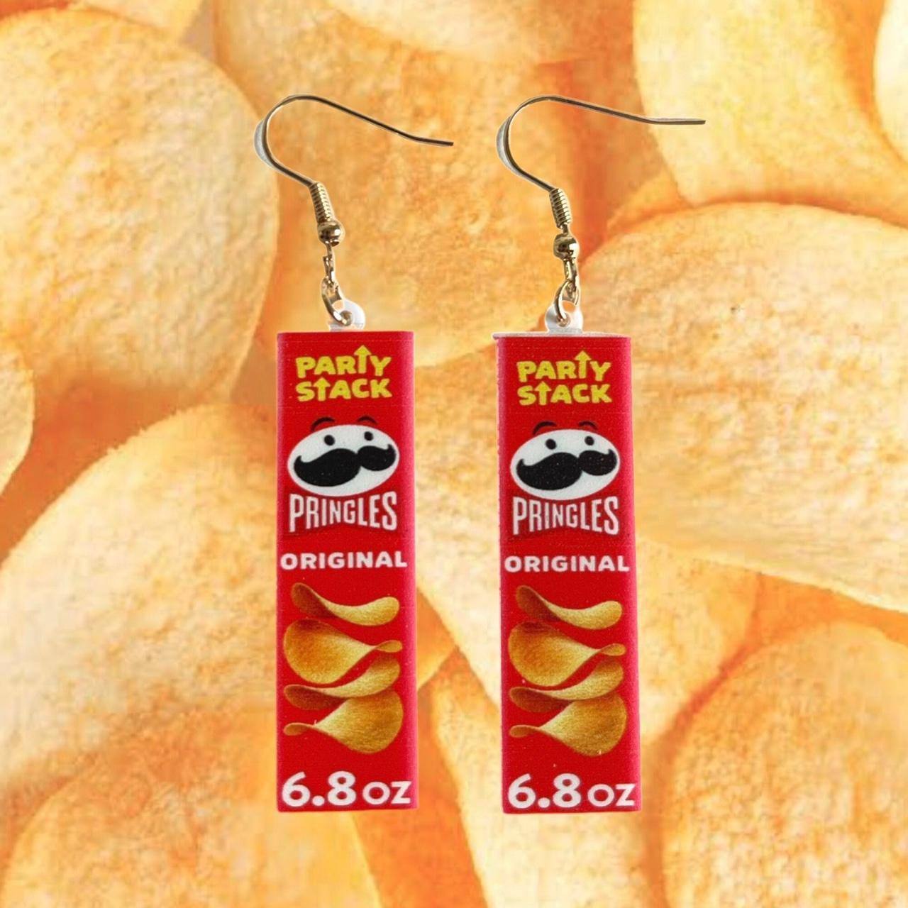 ORIGINAL PRINGLES DROP EARRINGS - Depop