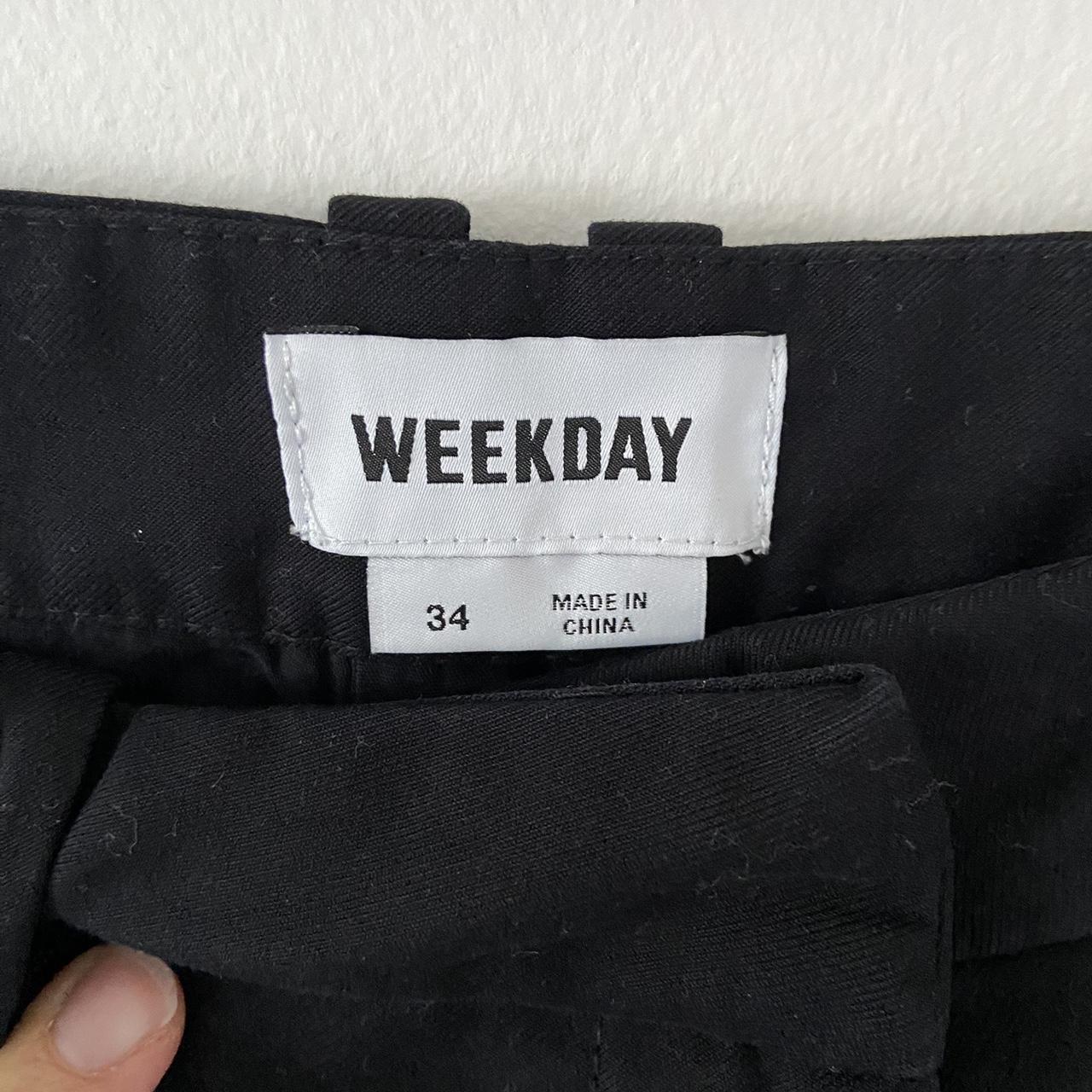 Weekday petite black trousers size: 34 #weekday... - Depop