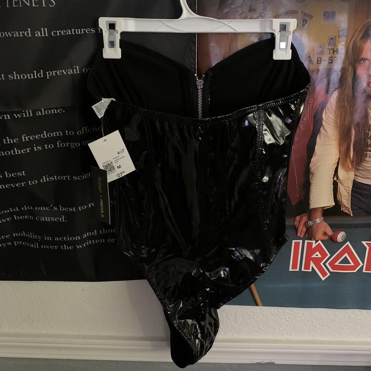 forever 21 vinyl body suit! from their most recently... - Depop
