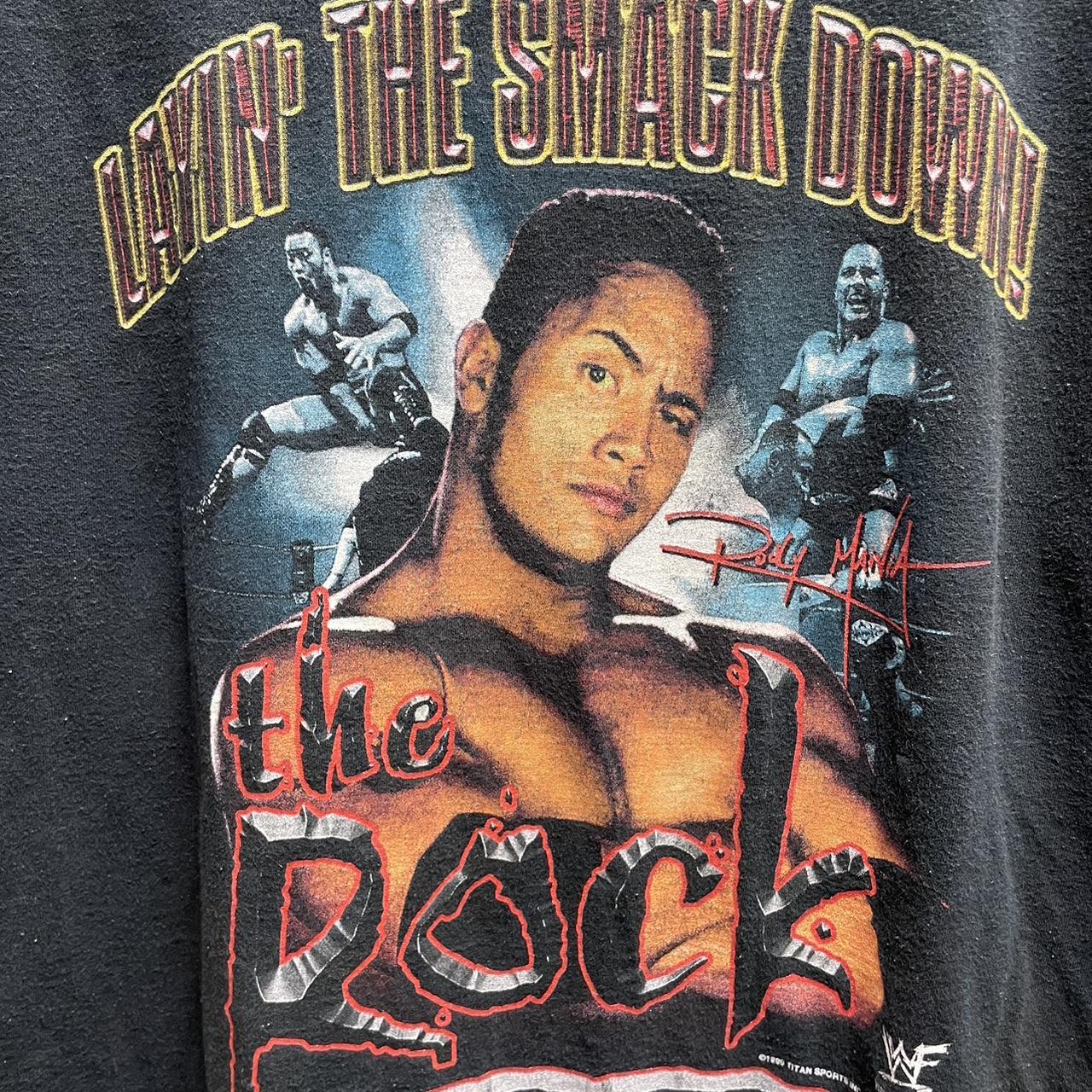 Vintage The Rock 1999 shirt. Vintage wrestling... - Depop