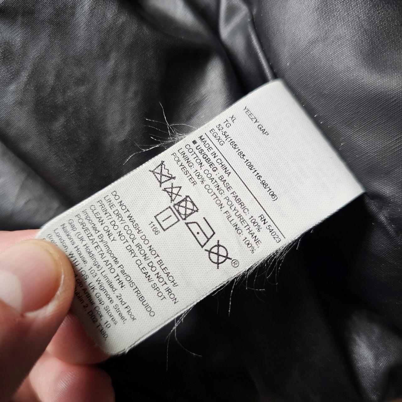 YZY GAP Puffer Jacket in Diesel Black Staple piece... - Depop