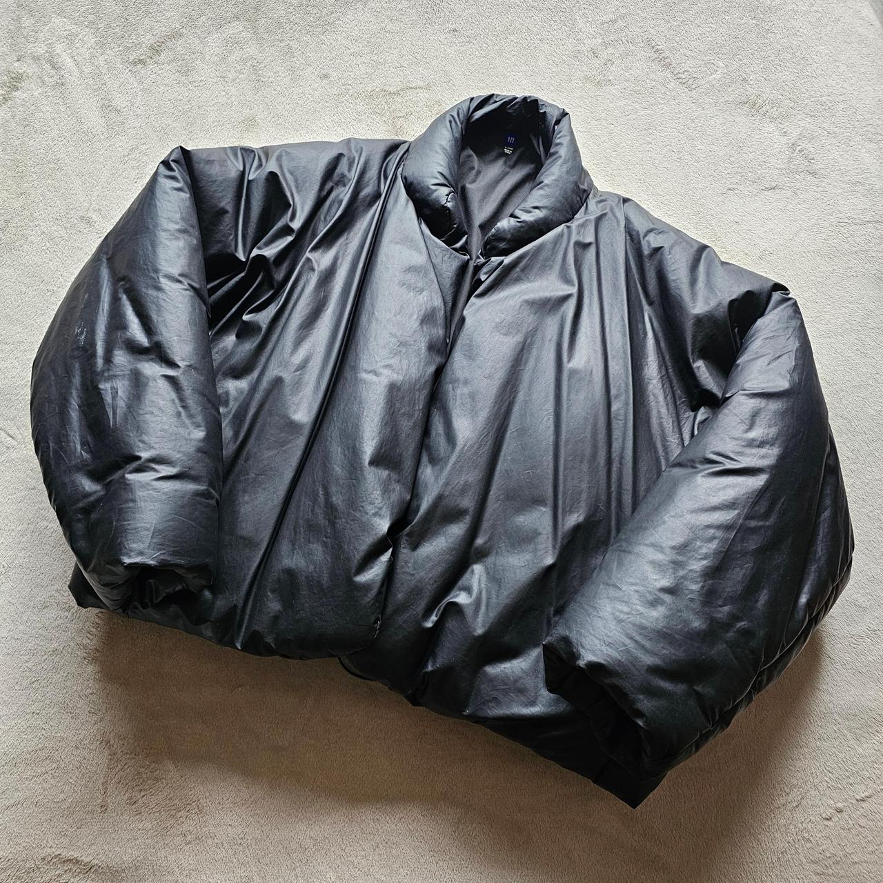 YZY GAP Puffer Jacket in Diesel Black Staple piece... - Depop