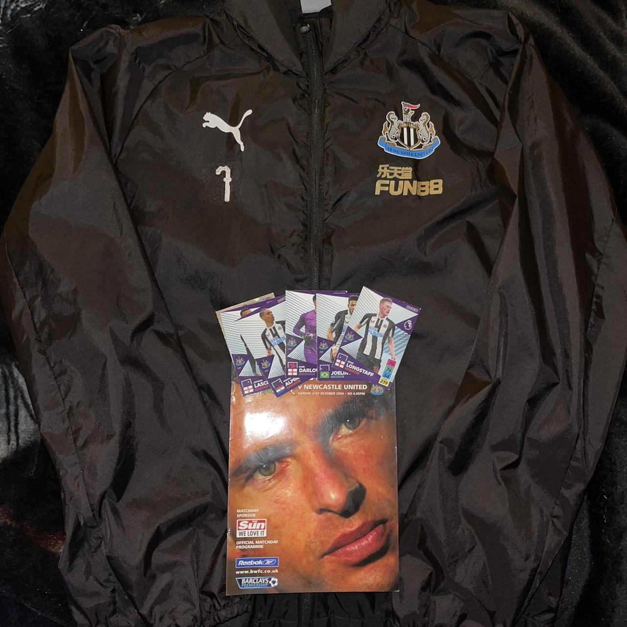 #Newcastle United Jacket Club Issue Rain Jacket with... - Depop