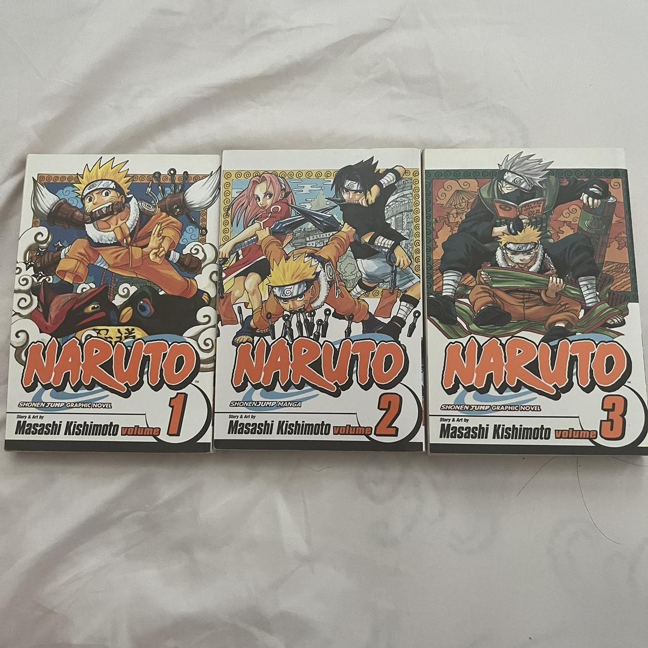 Naruto manga Bundle volumes 1, 2, 3 •selling all 3... - Depop