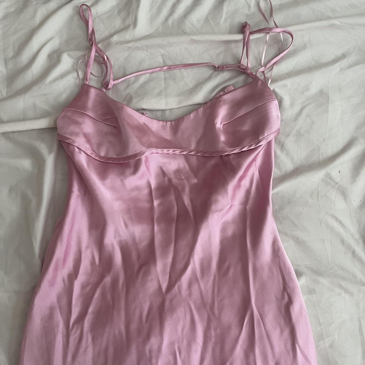 Viral Zara Satin dress in pink long length** 🚫🅿️ NO... - Depop