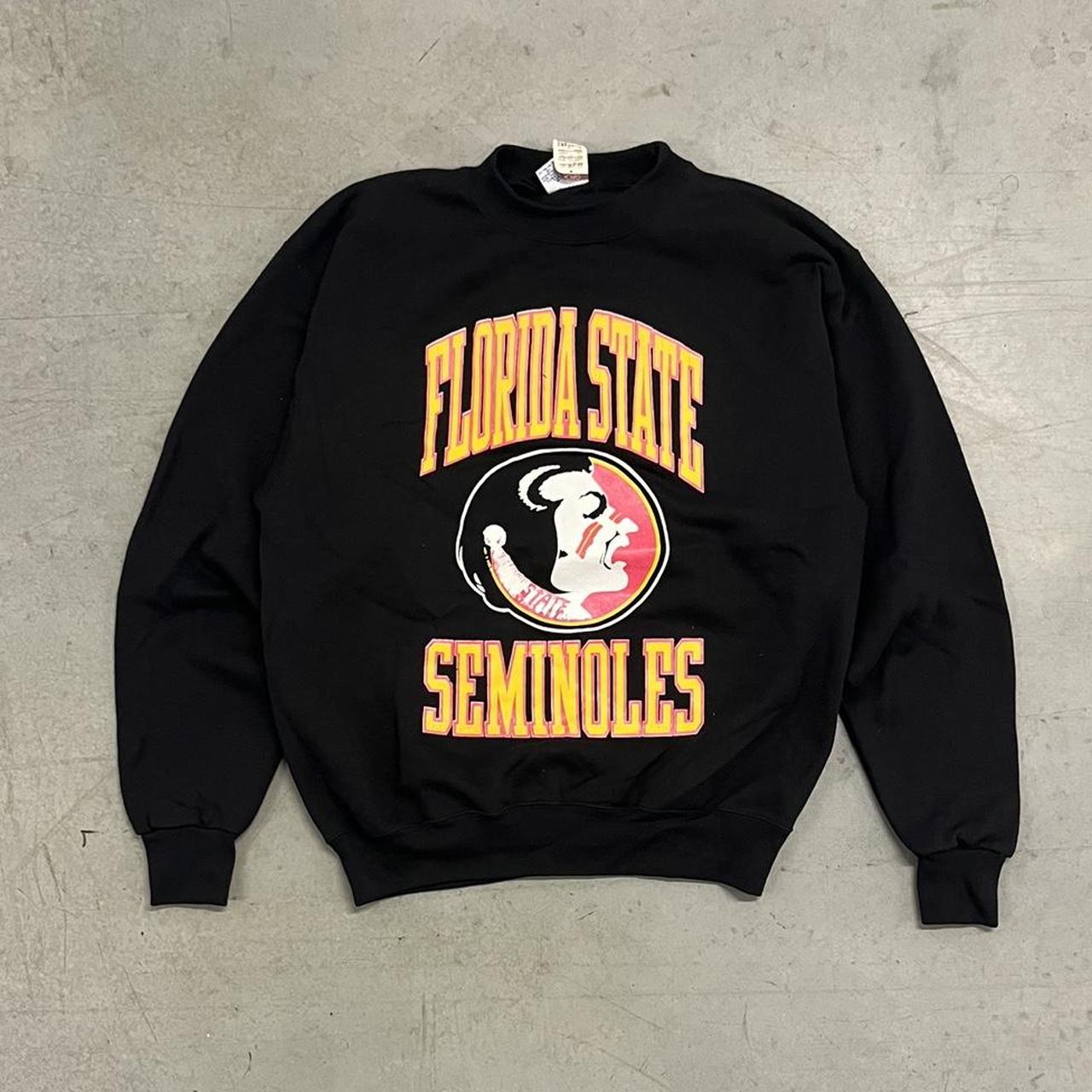 Vintage 90s Florida State Seminoles graphic crewneck... - Depop