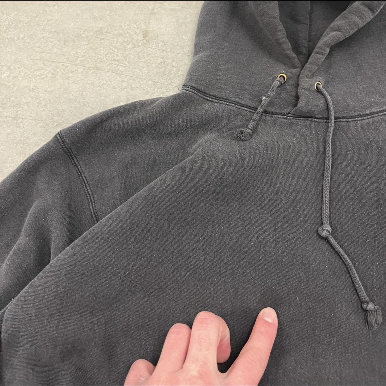 Vintage 80s made in USA faded black champion reverse... - Depop