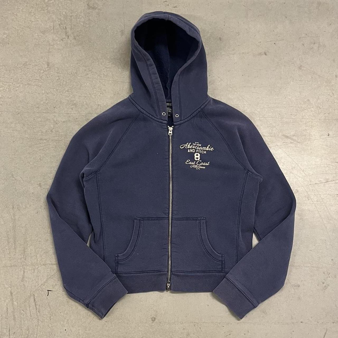 Vintage Y2K woman’s Abercrombie and Fitch navy blue... - Depop