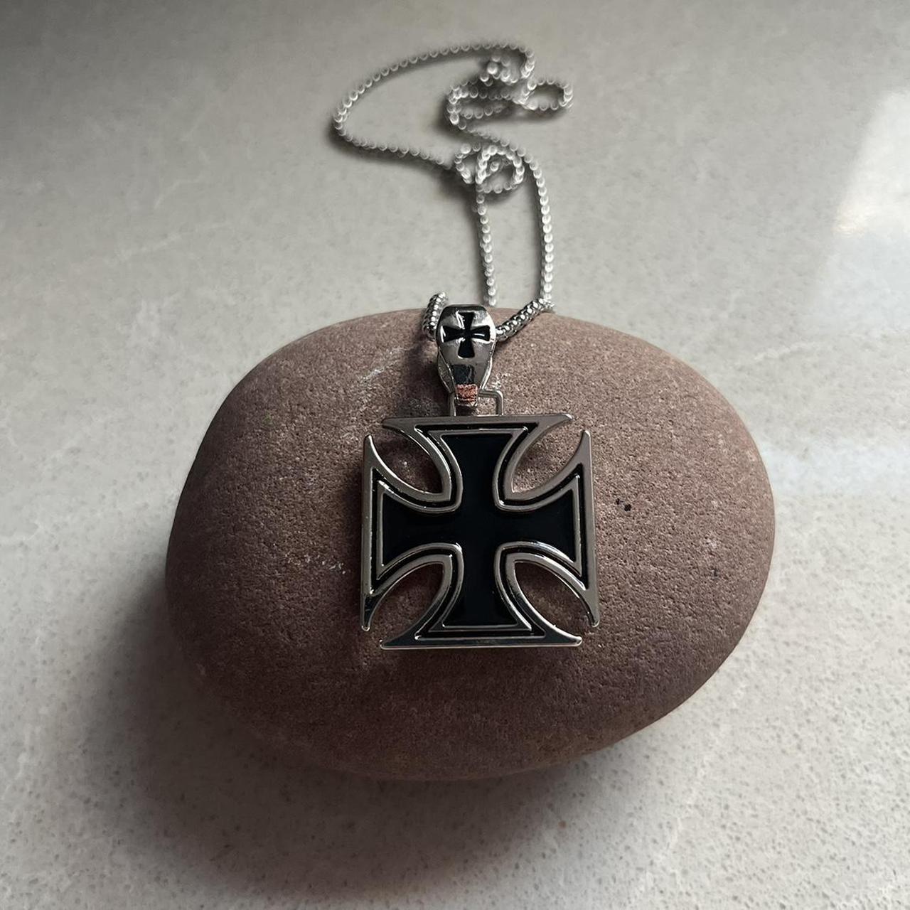 Y2K style skater punk cross necklace. Brand new and... - Depop