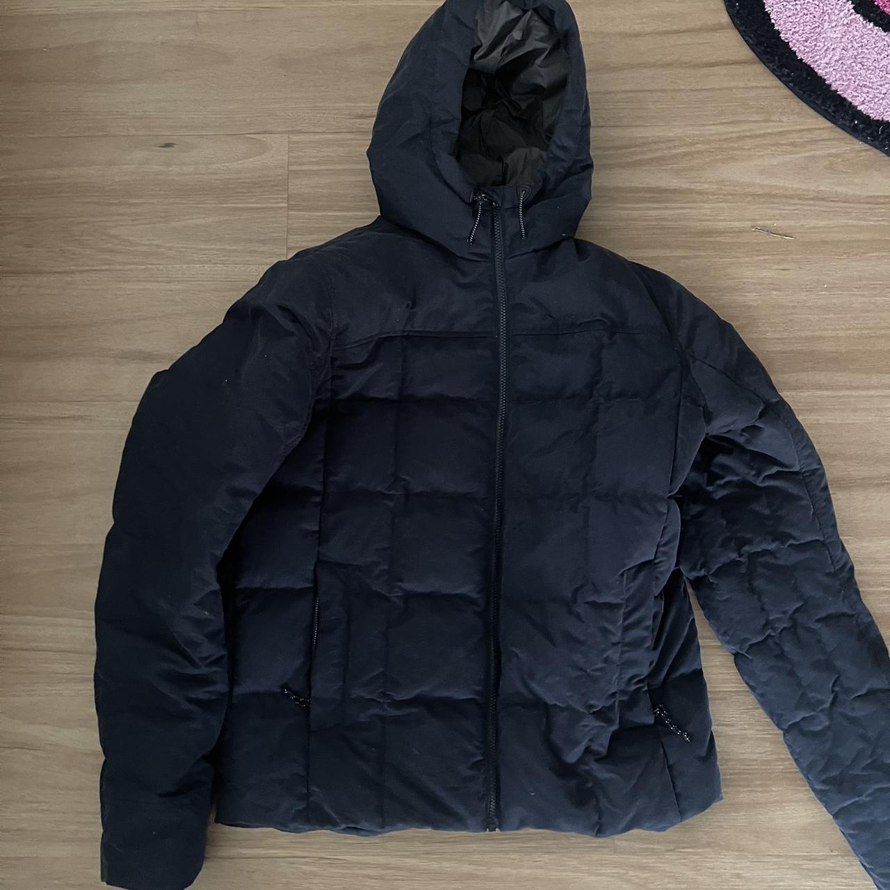 Navy Macpac Puffer Jacket - Depop