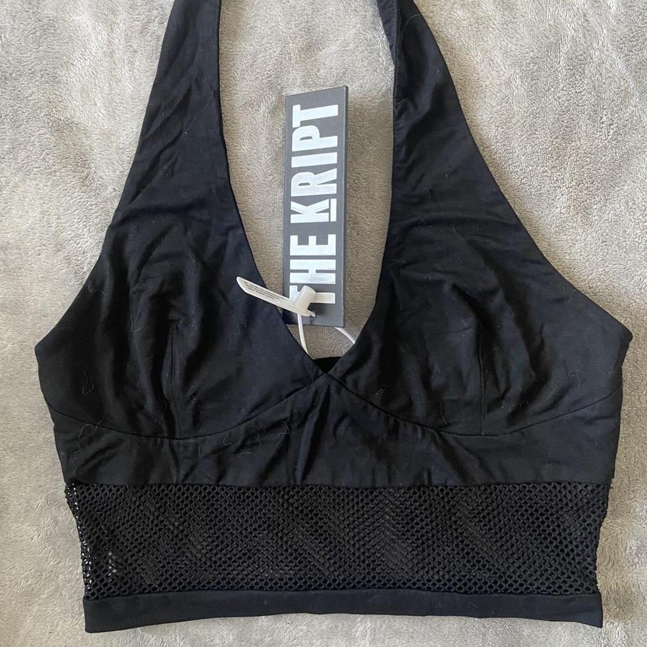 The Kript Women's Black Crop-top | Depop