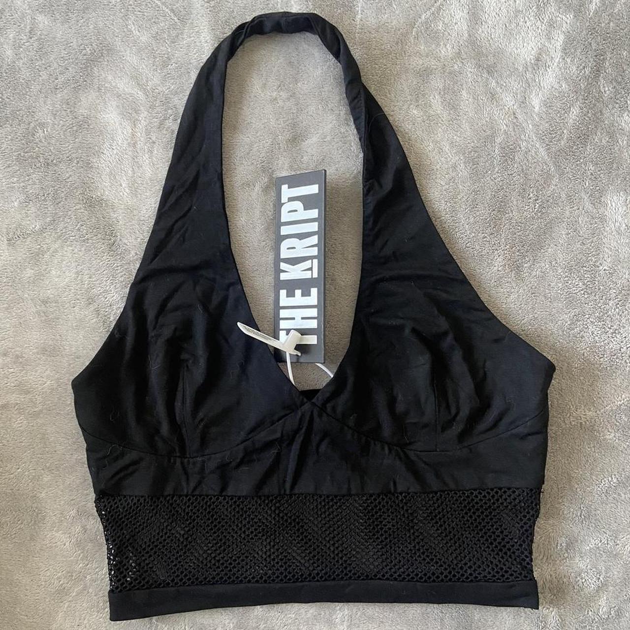 The Kript Women's Black Crop-top | Depop