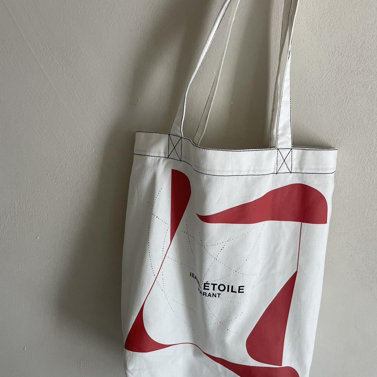 Isabel Marant Étoile Women's White and Red Bag | Depop