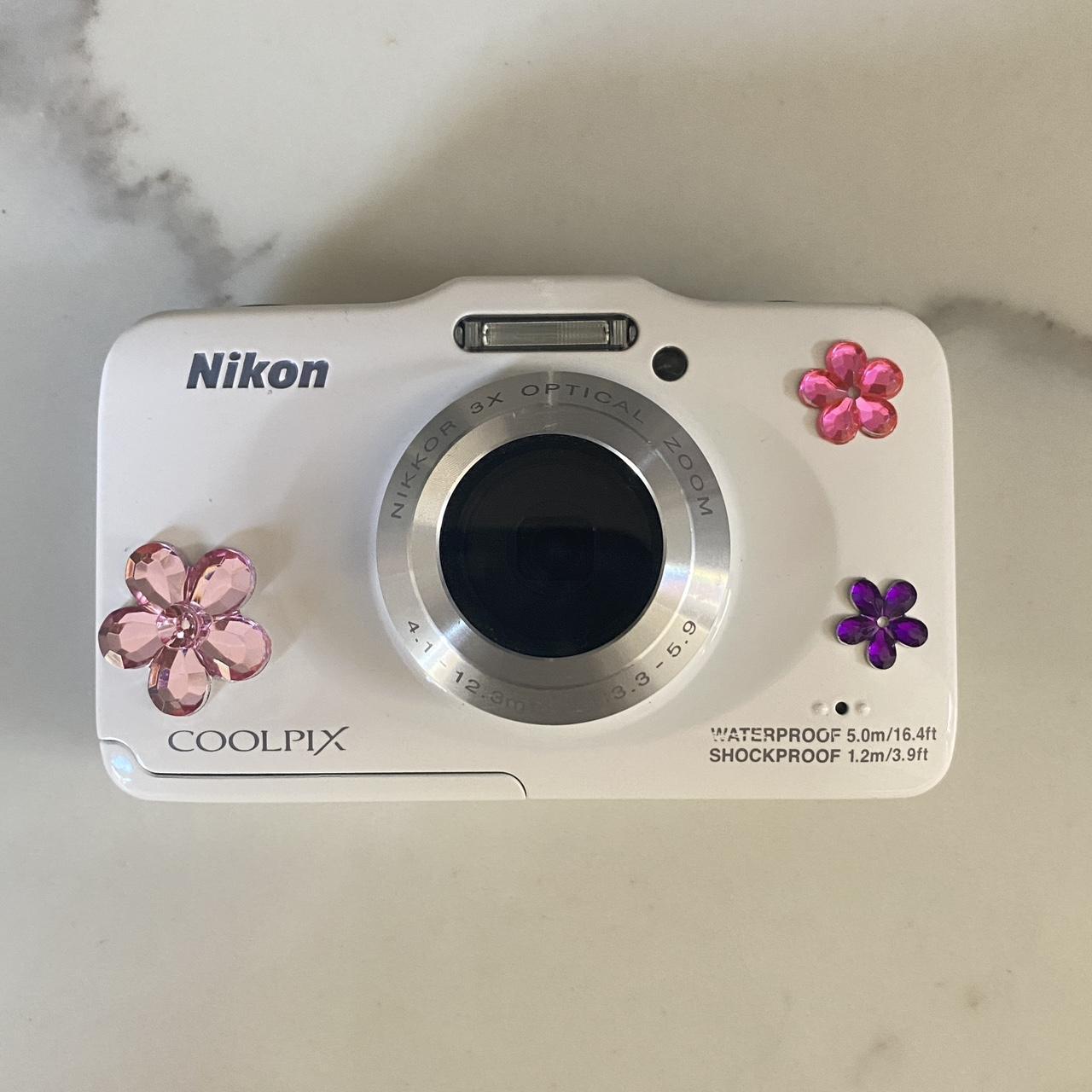 Super cute white Nikon COOLPIX W100 compact Digital... - Depop