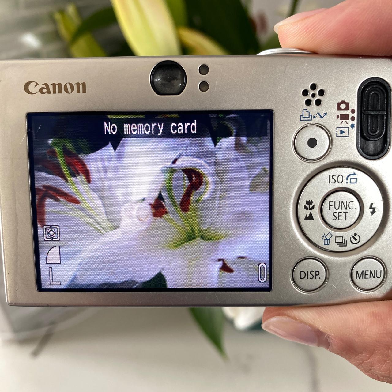 Cute lil silver y2k aesthetic Canon Powershot SD1000... - Depop