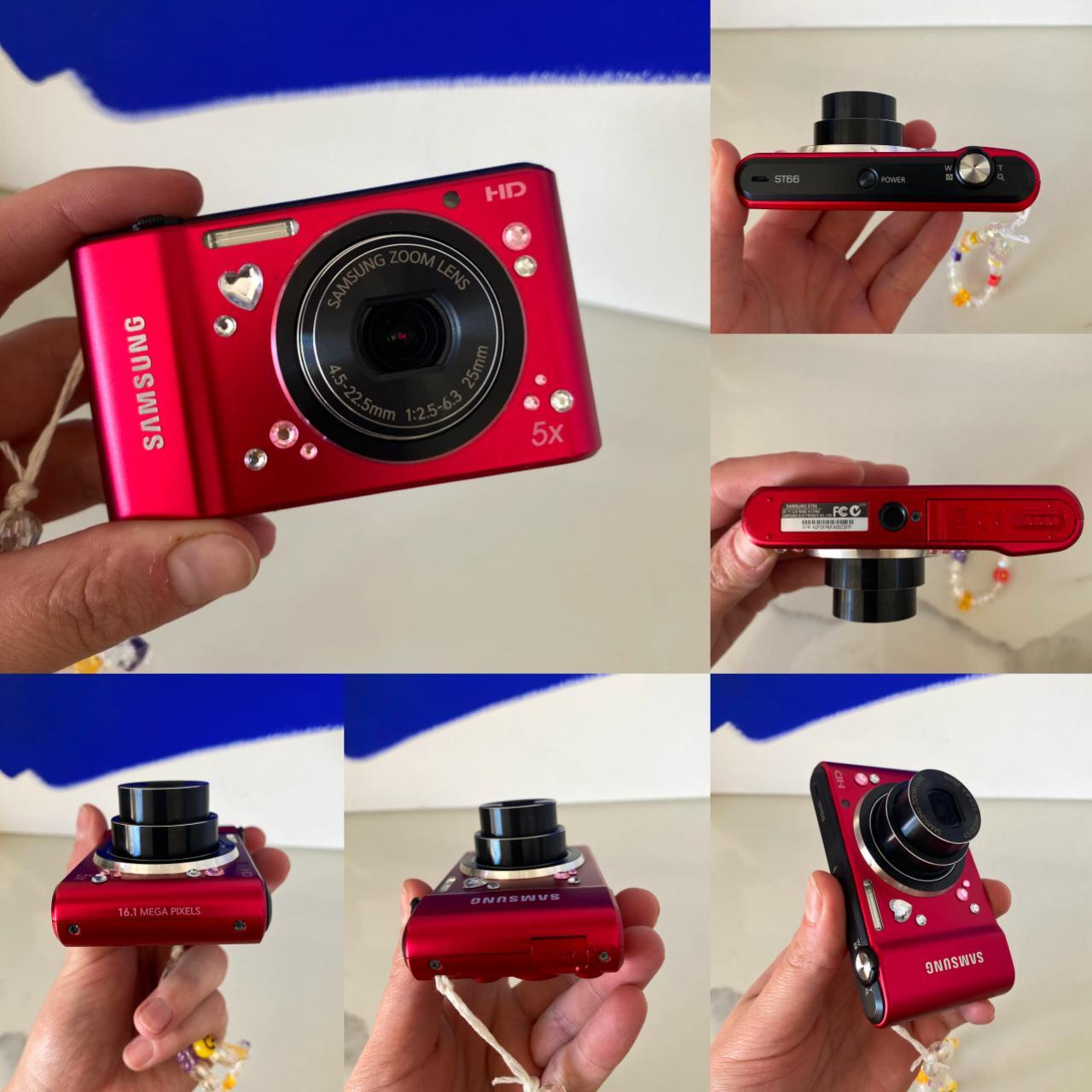 adorable little cherry red Samsung ST66 digital... - Depop