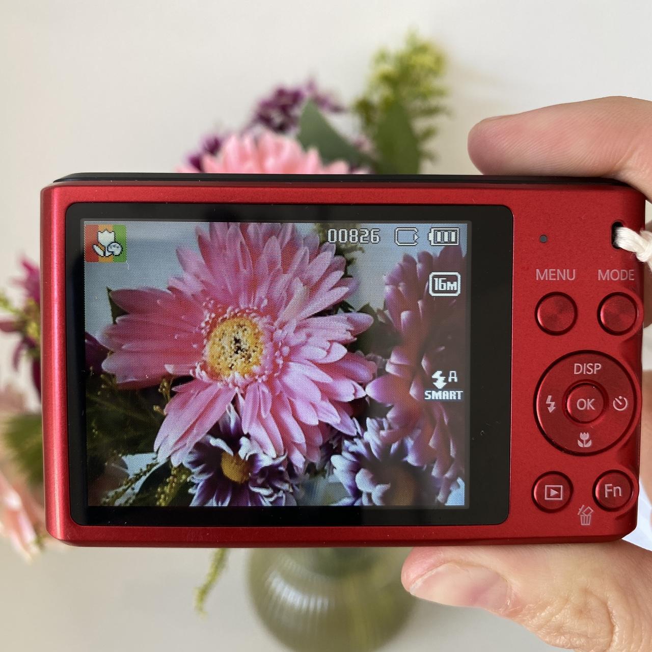 adorable little cherry red Samsung ST66 digital... - Depop