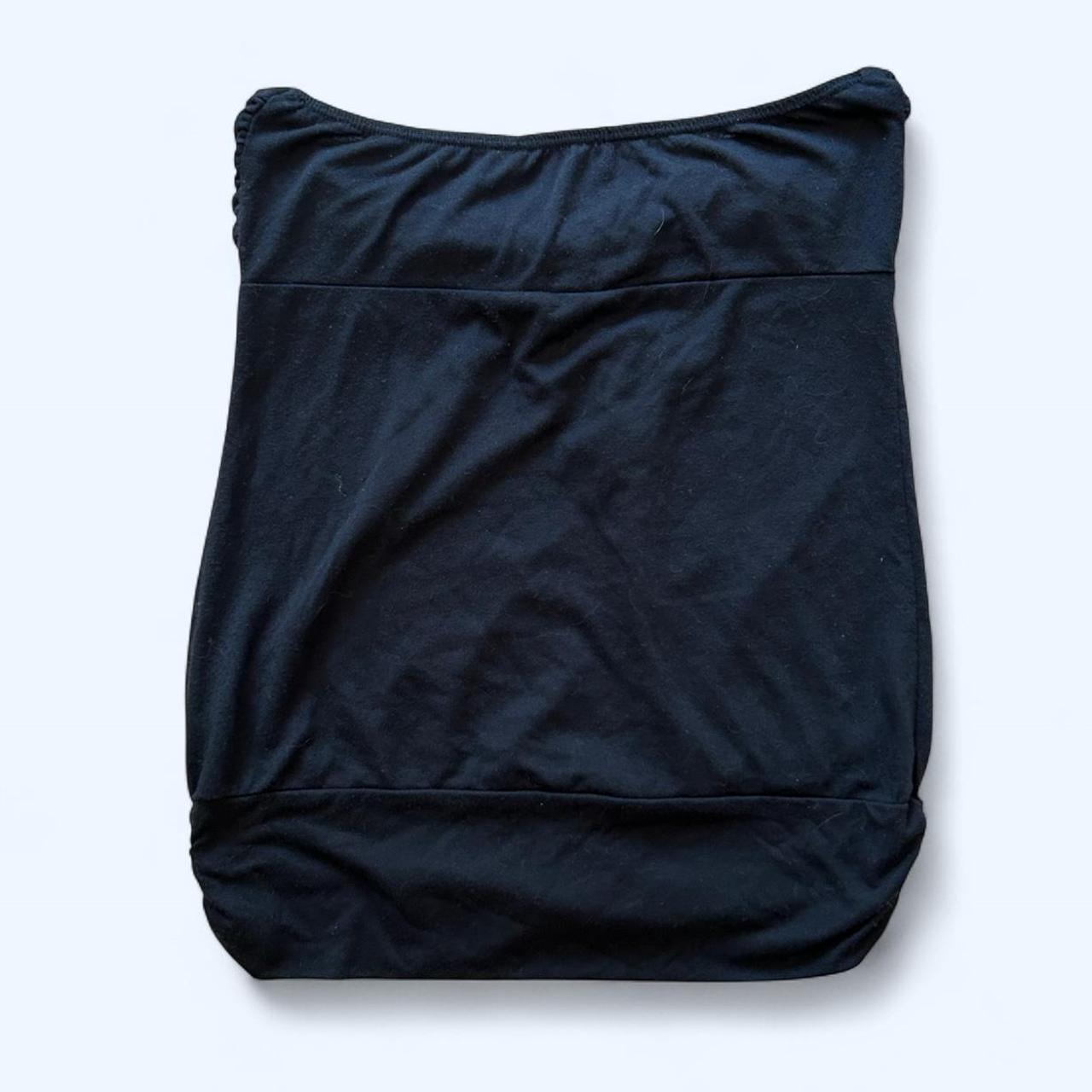 🖤 Black scrunch front y2k Tube Top 🖤 Super cute &... | Depop