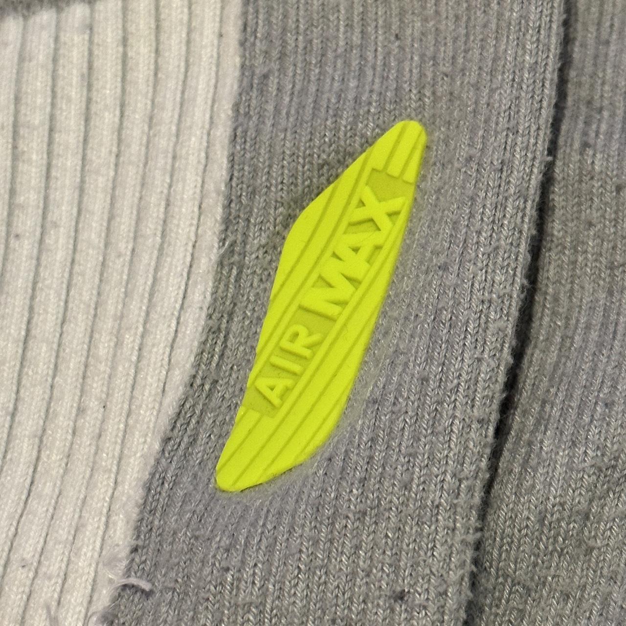 Nike Air Max grey white neon socks 95 New without... - Depop