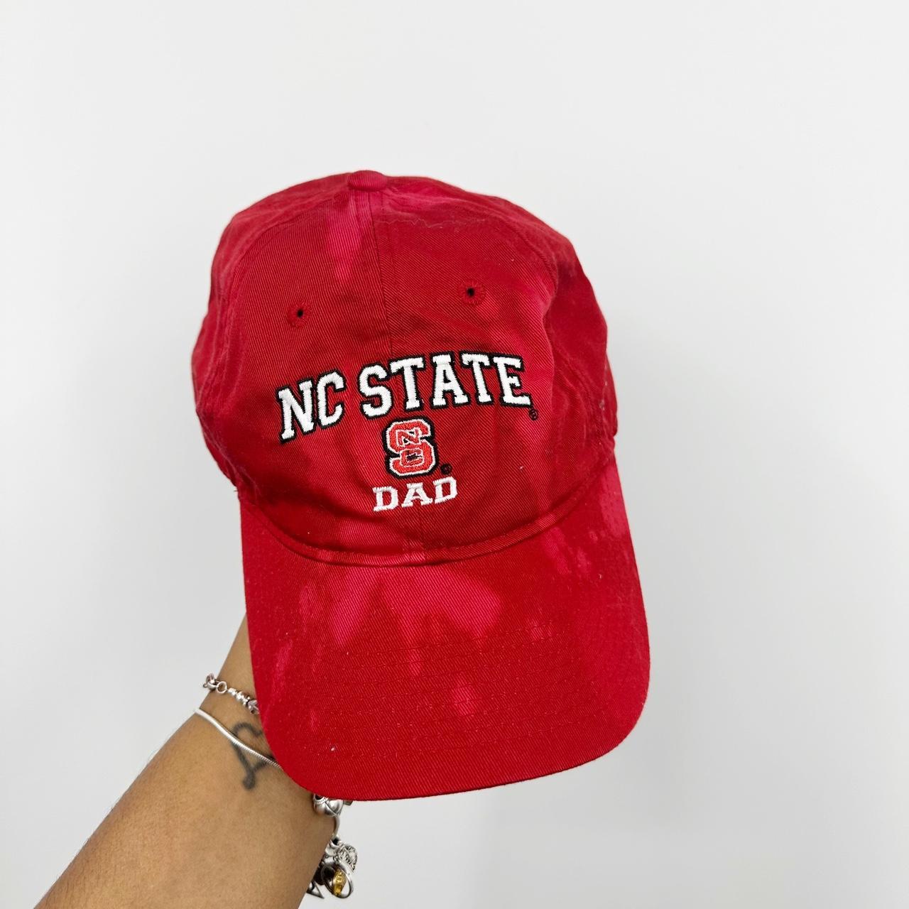 NC State Wolfpack Custom Bleach Splatter Dad Hat OS... | Depop