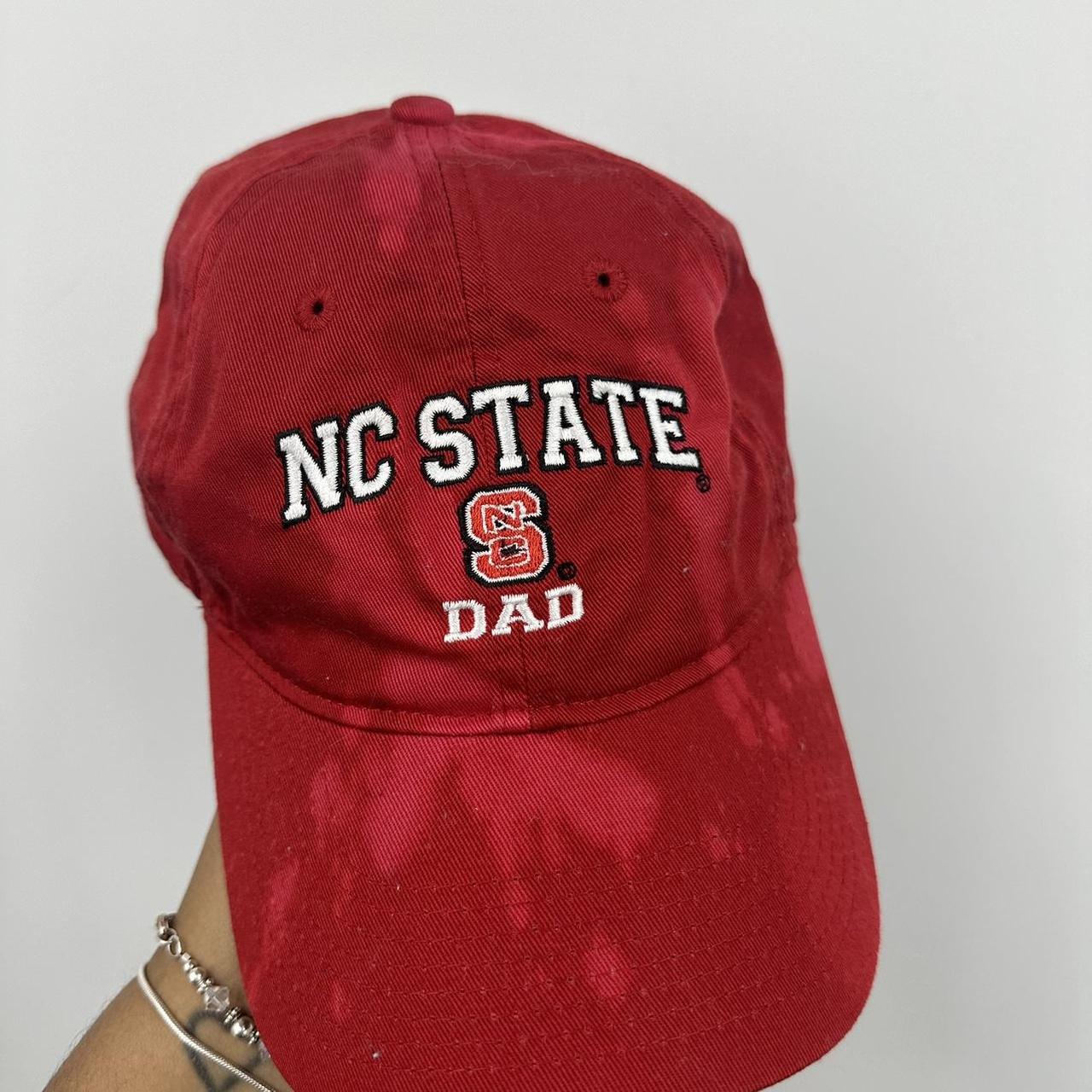 NC State Wolfpack Custom Bleach Splatter Dad Hat OS... | Depop