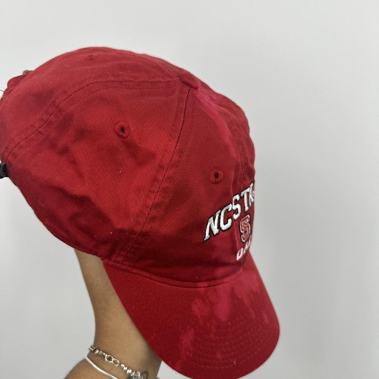 NC State Wolfpack Custom Bleach Splatter Dad Hat OS... | Depop