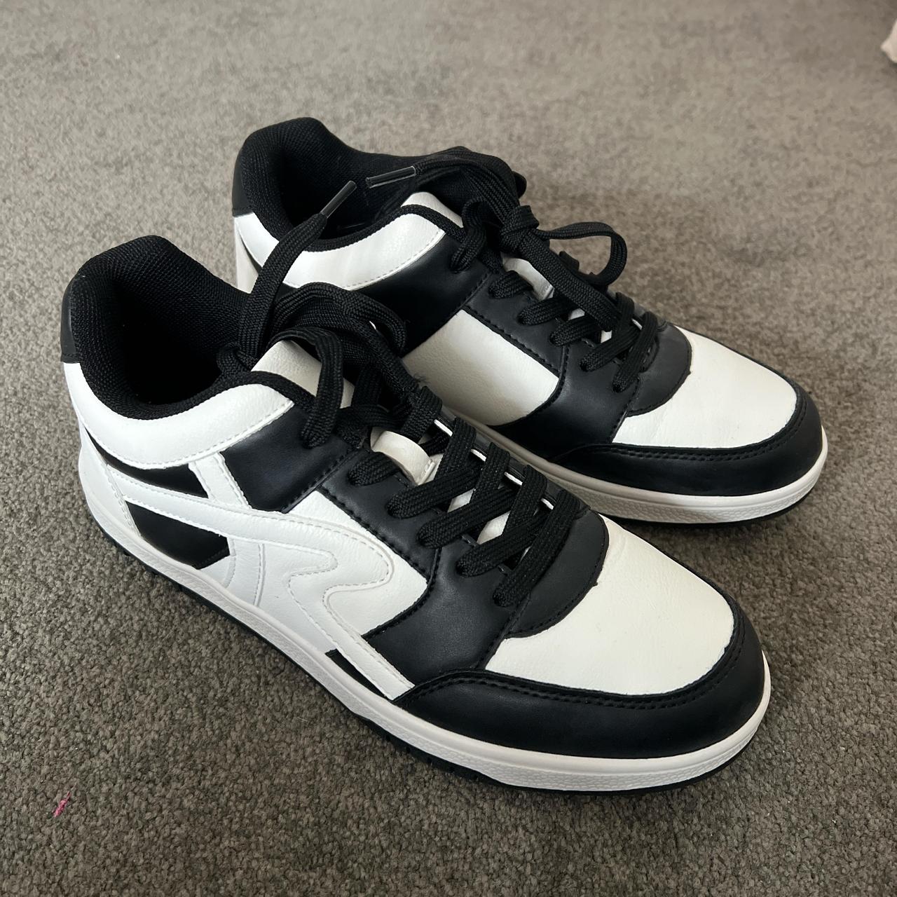 Black and White Rubi trainers sneakers. Size Euro... - Depop