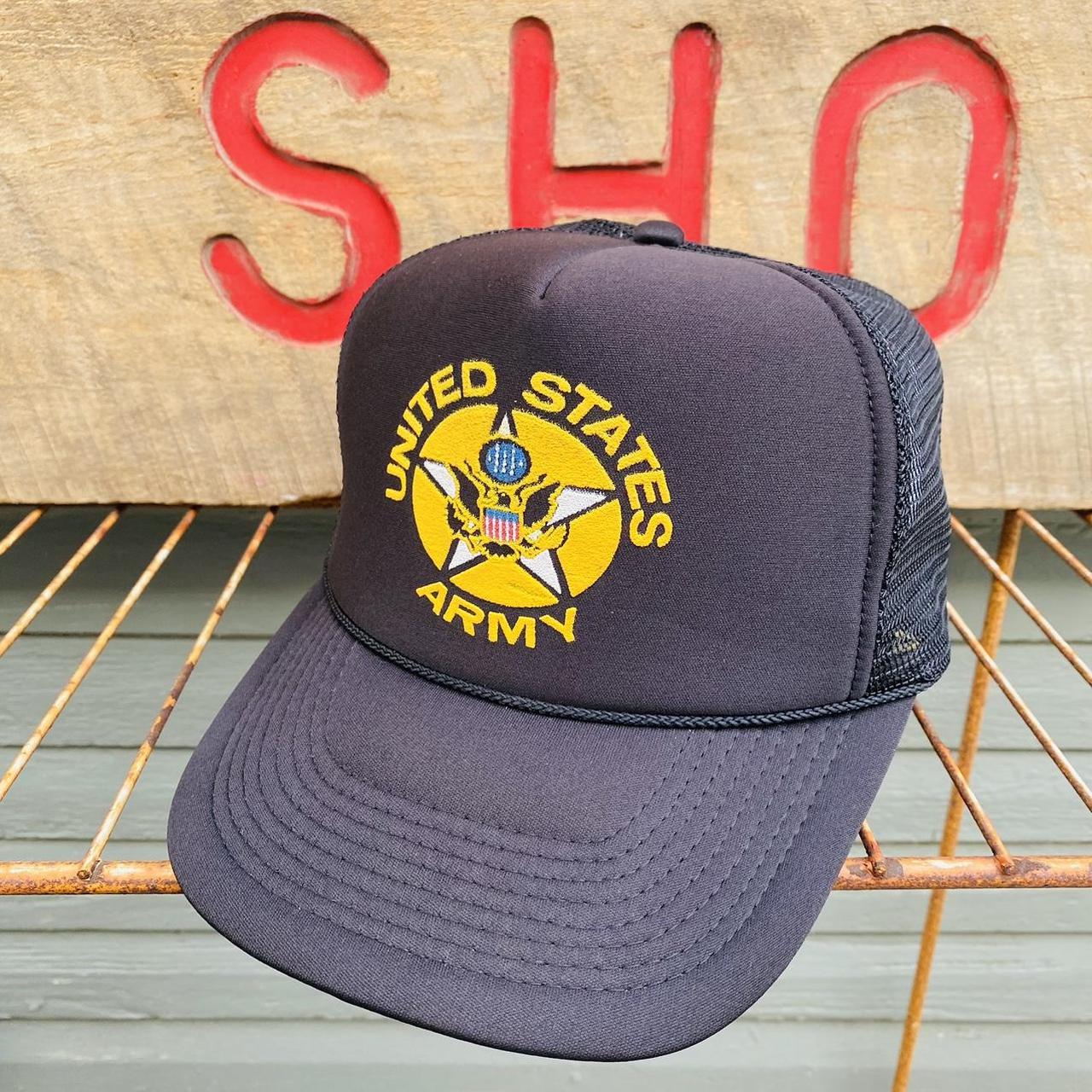 80s United States Army snapback. • one size fits... - Depop