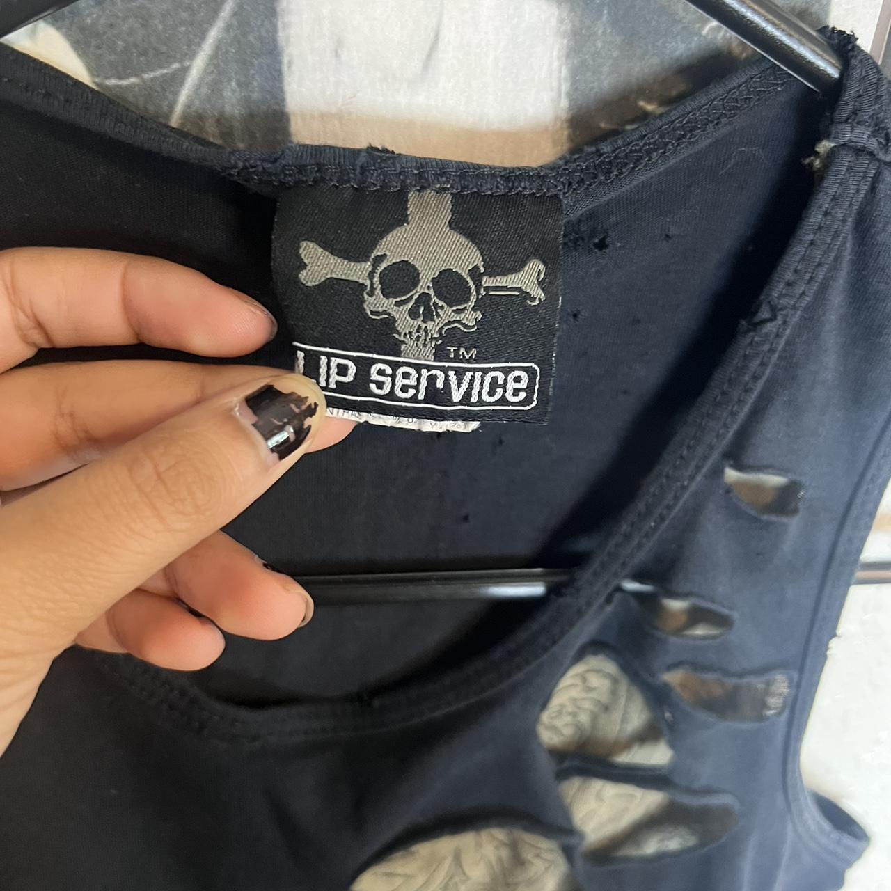 sick af lip service tank has holes all around as... - Depop