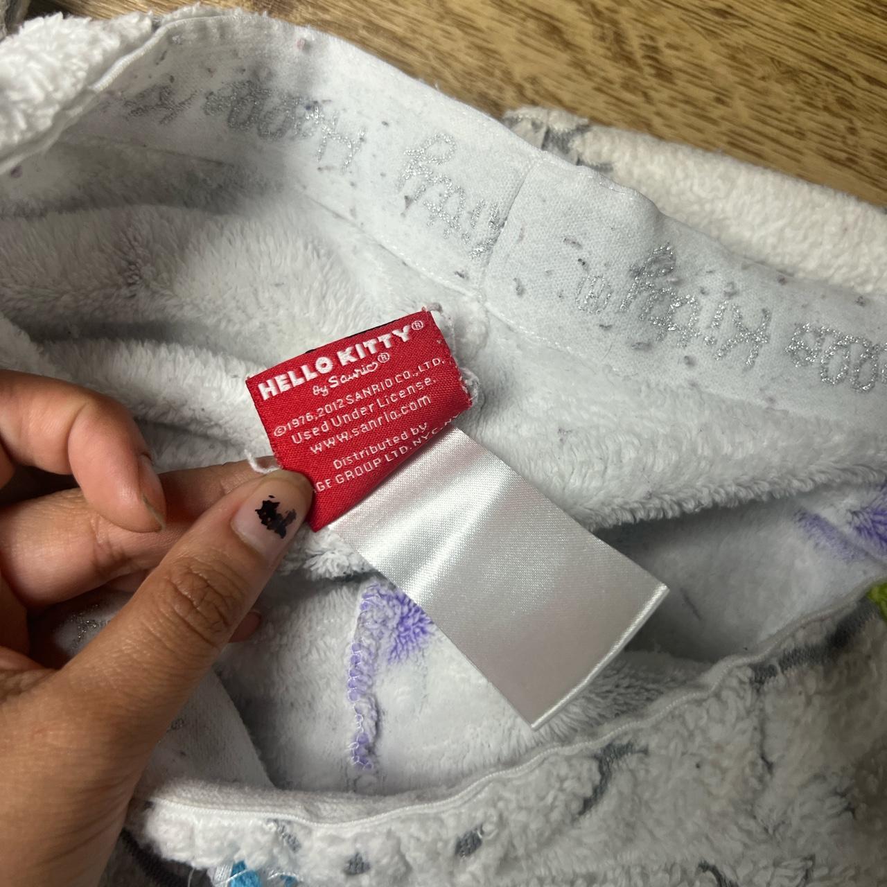 cutest fluffy hello kitty pjs in good condition,... - Depop