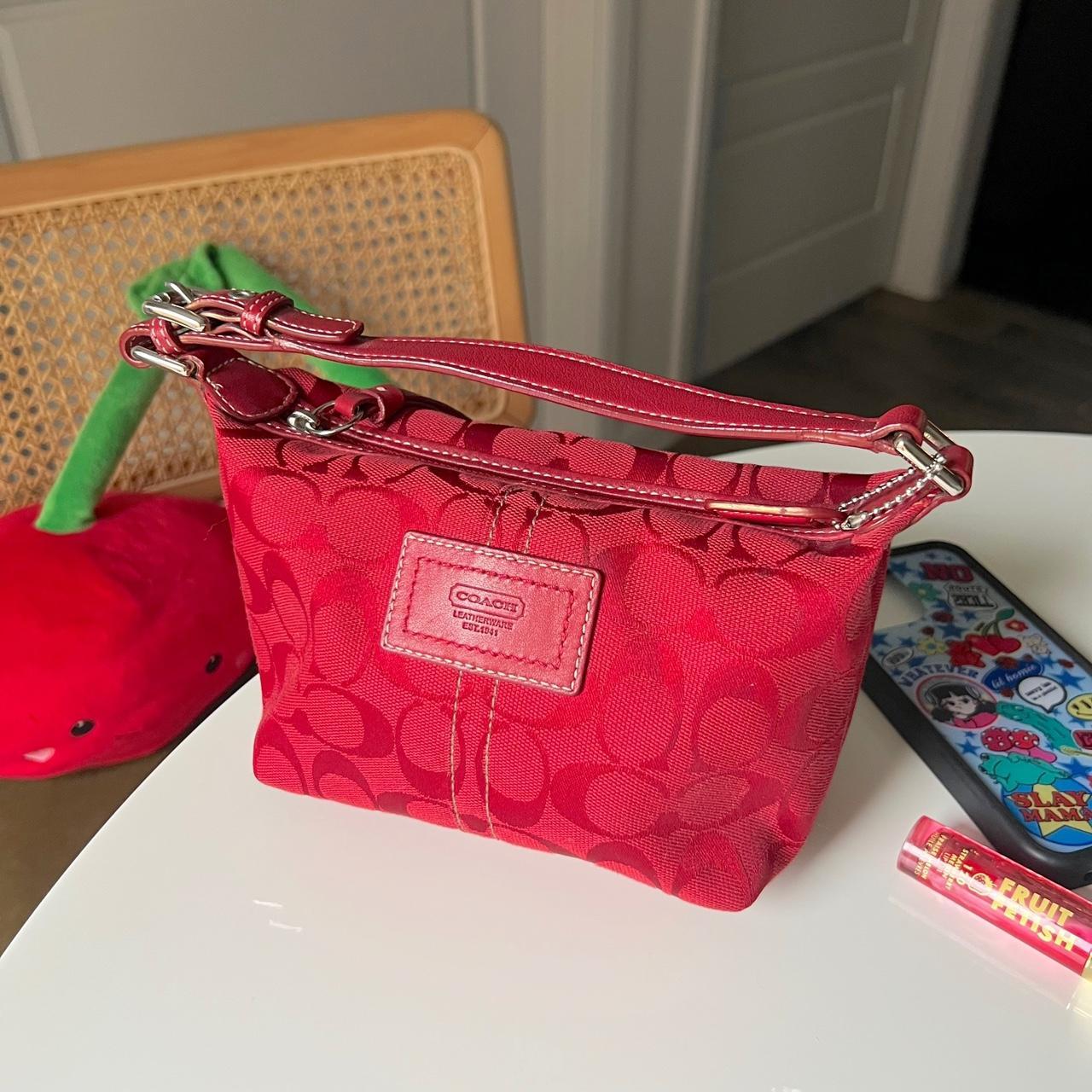 Coach Women's Red Bag | Depop