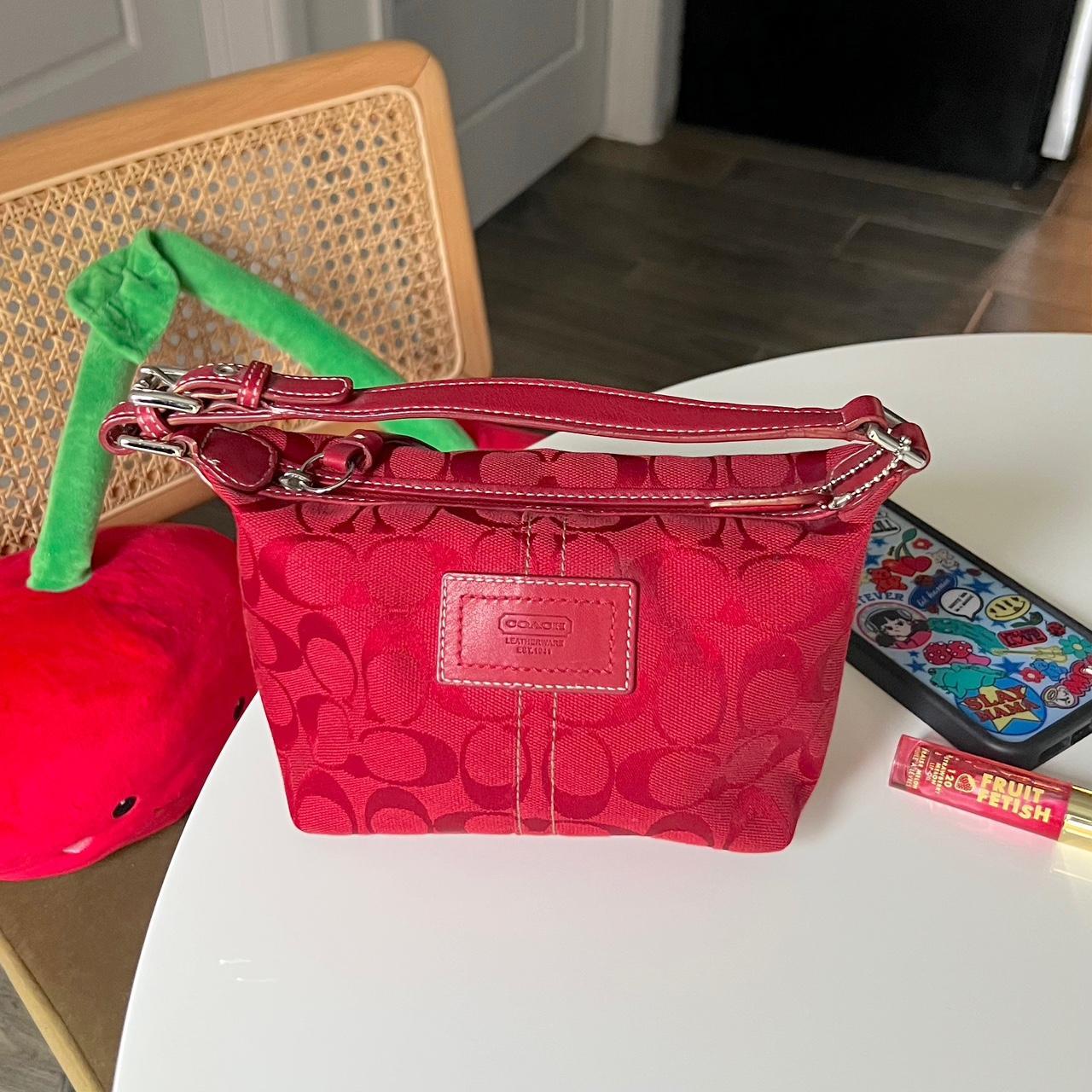 Coach Women's Red Bag | Depop