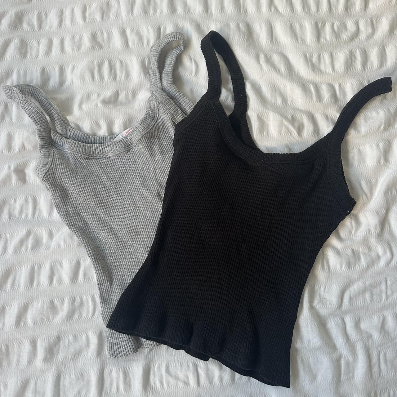 supre riri tank bundle 🤍 black size S // grey size... - Depop