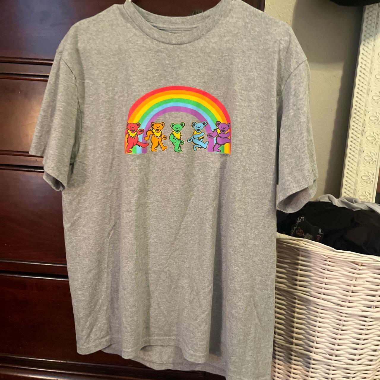 large grateful dead rainbow tee shirt no paypal!! - Depop