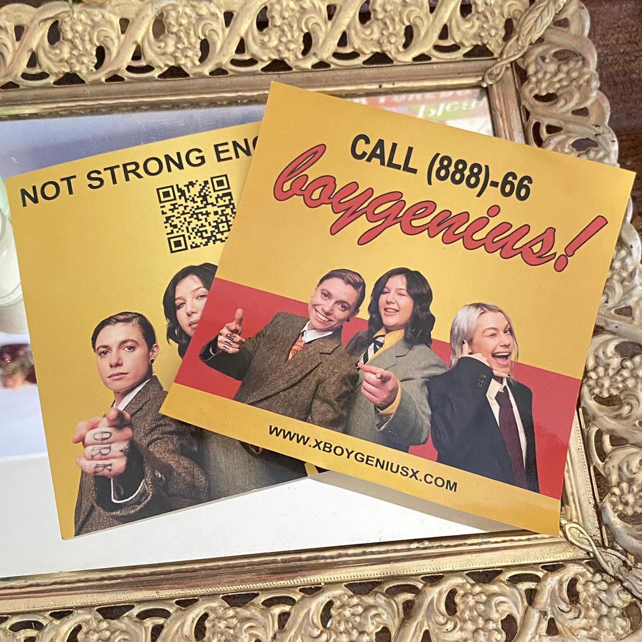 boygenius sticker + promo card! 🤎 the first one is... - Depop