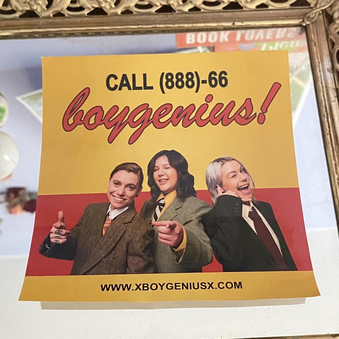 boygenius sticker + promo card! 🤎 the first one is... - Depop