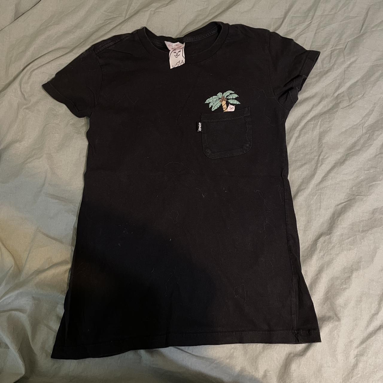 slim black ripndip shirt tags for exposure: stussy... - Depop