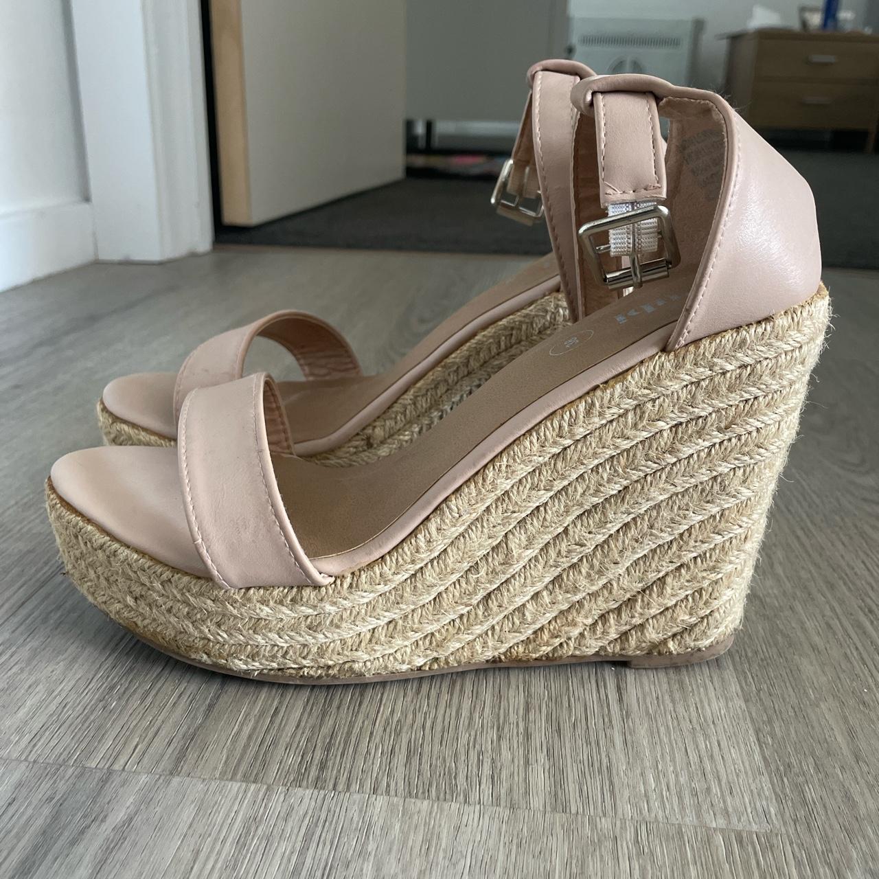 Rubi Shoes - Nude Wedges Worn a few times Size... - Depop