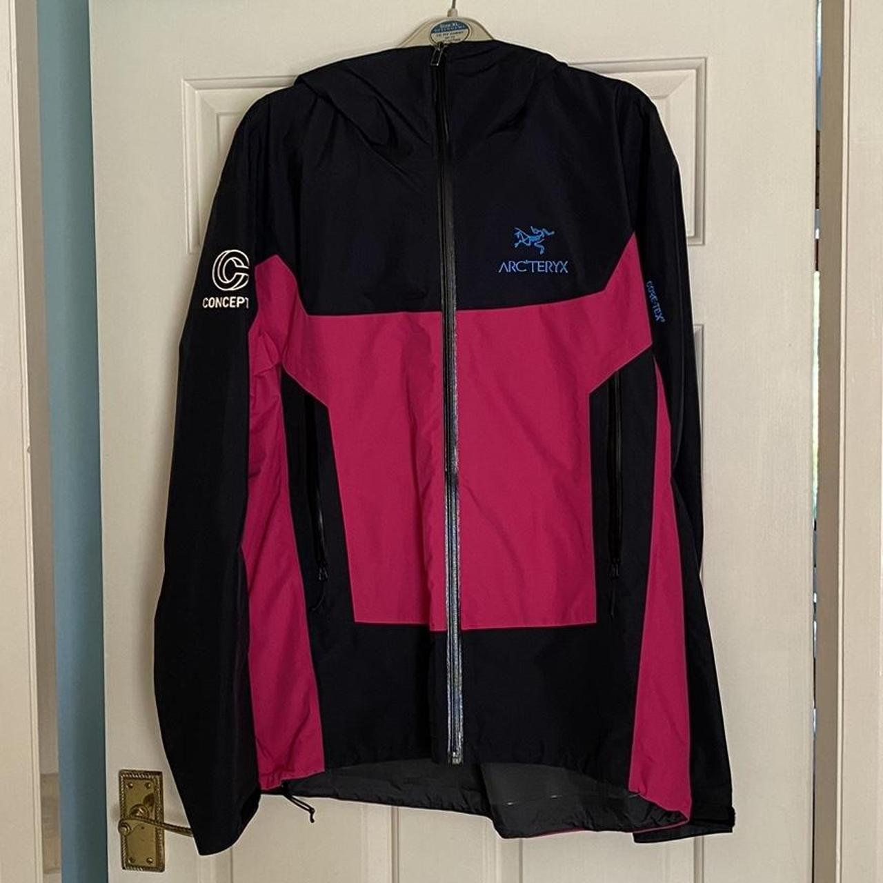 Arc'teryx Men's Black and Pink Jacket | Depop