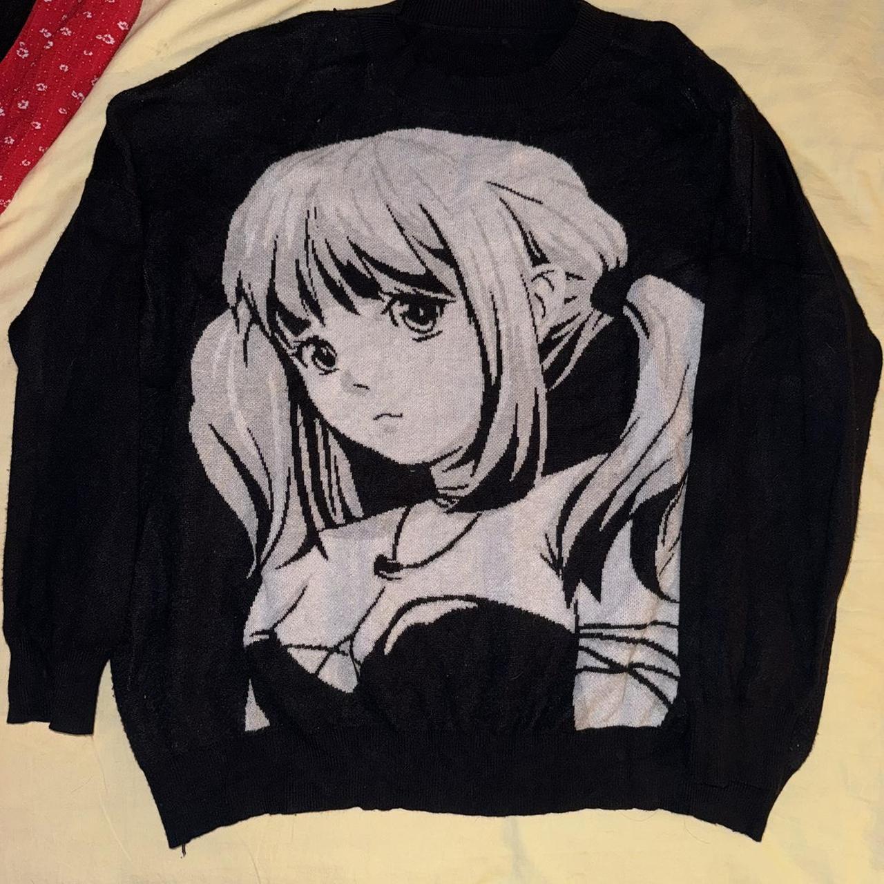 Anime Girl Jumper - Depop