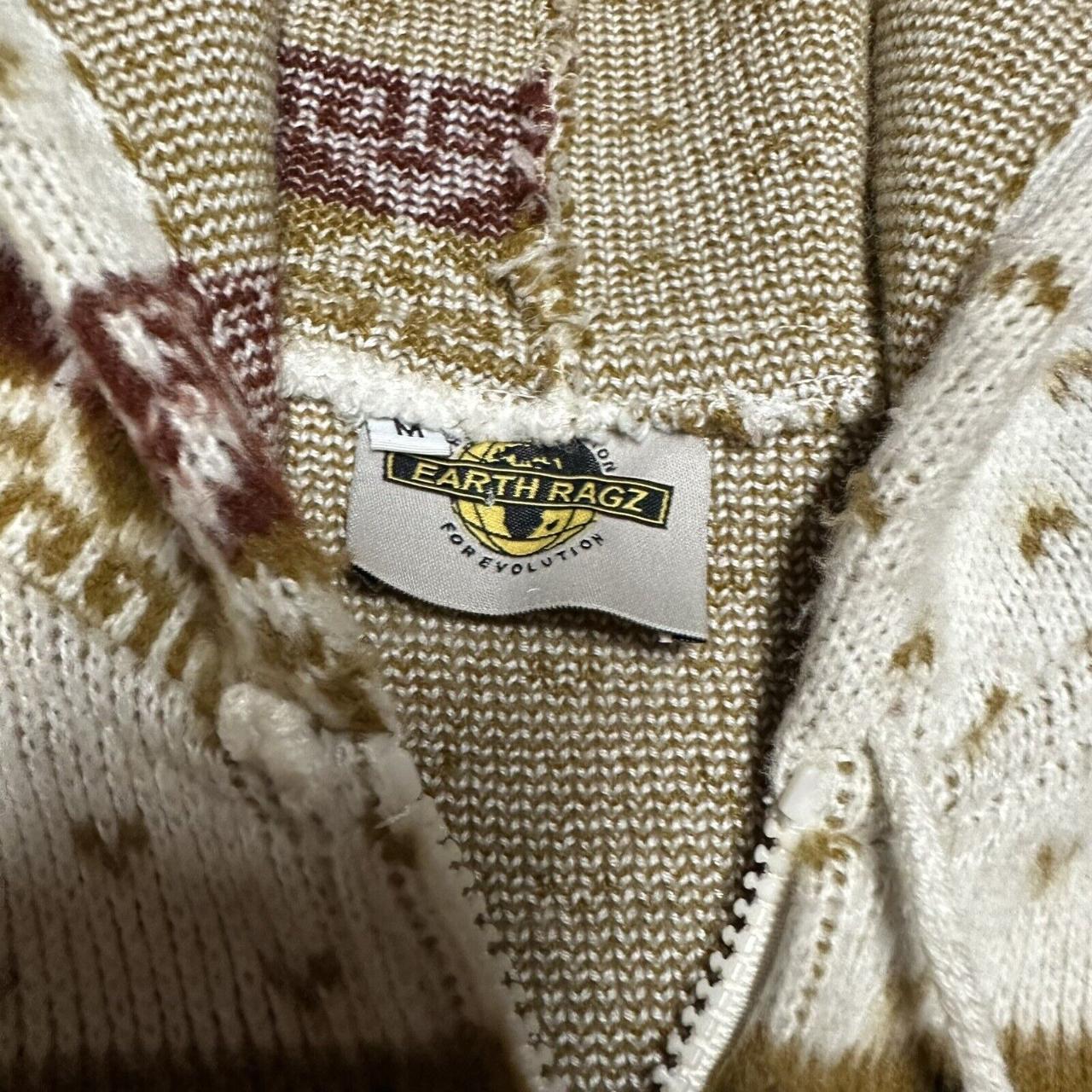 Vintage Earth Ragz Fleece Jacket Bear Graphic Men’s... - Depop