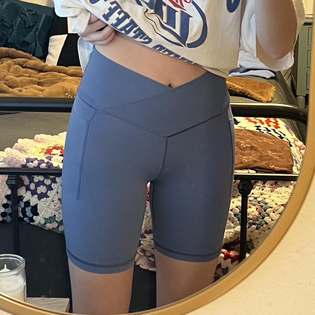 Aerie Real Me Xtra crossover bike shorts Size medium... - Depop