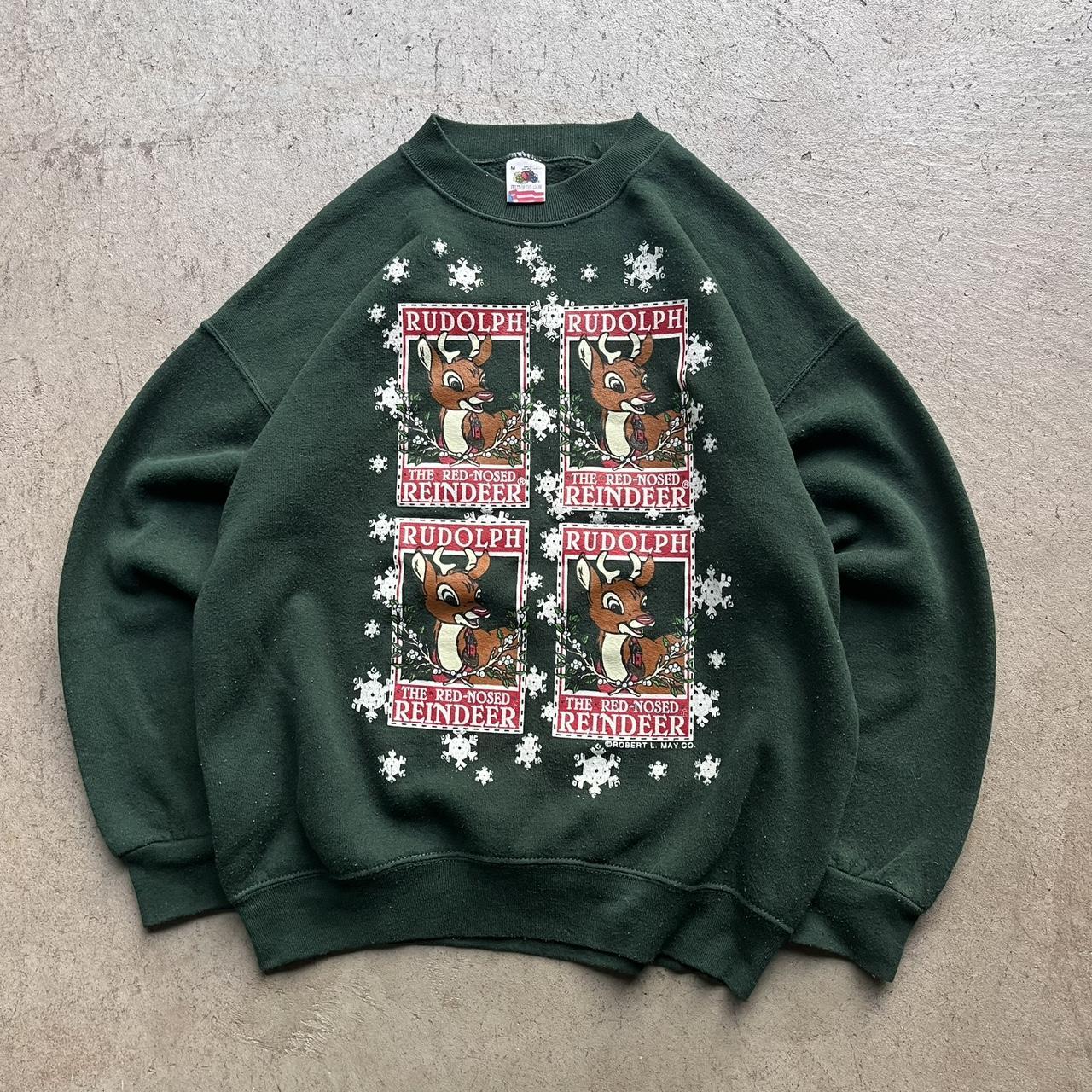 90s rudolph the red nosed reindeer stamp christmas... - Depop