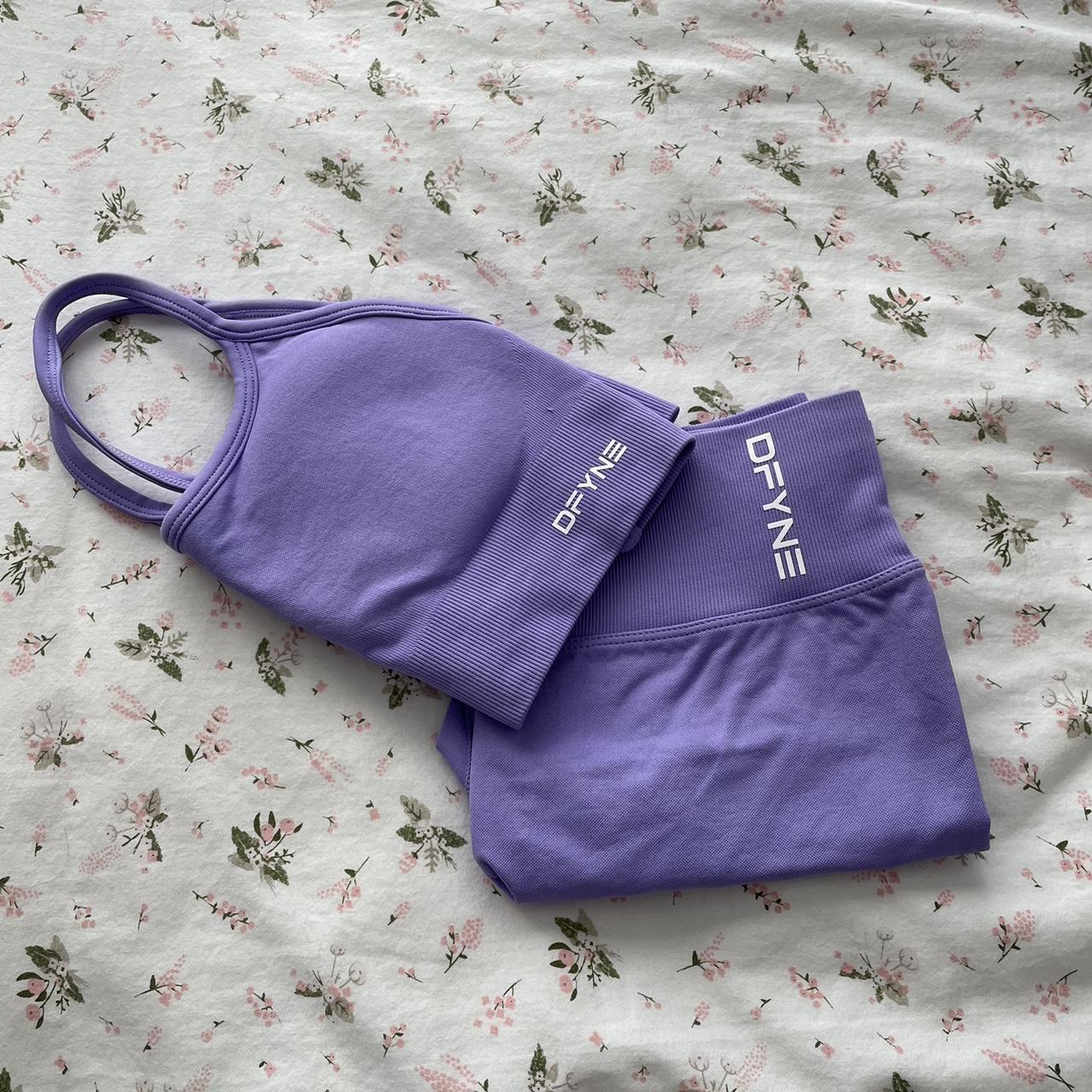 Small purple dfyne set Originally paid $50 for top &... - Depop