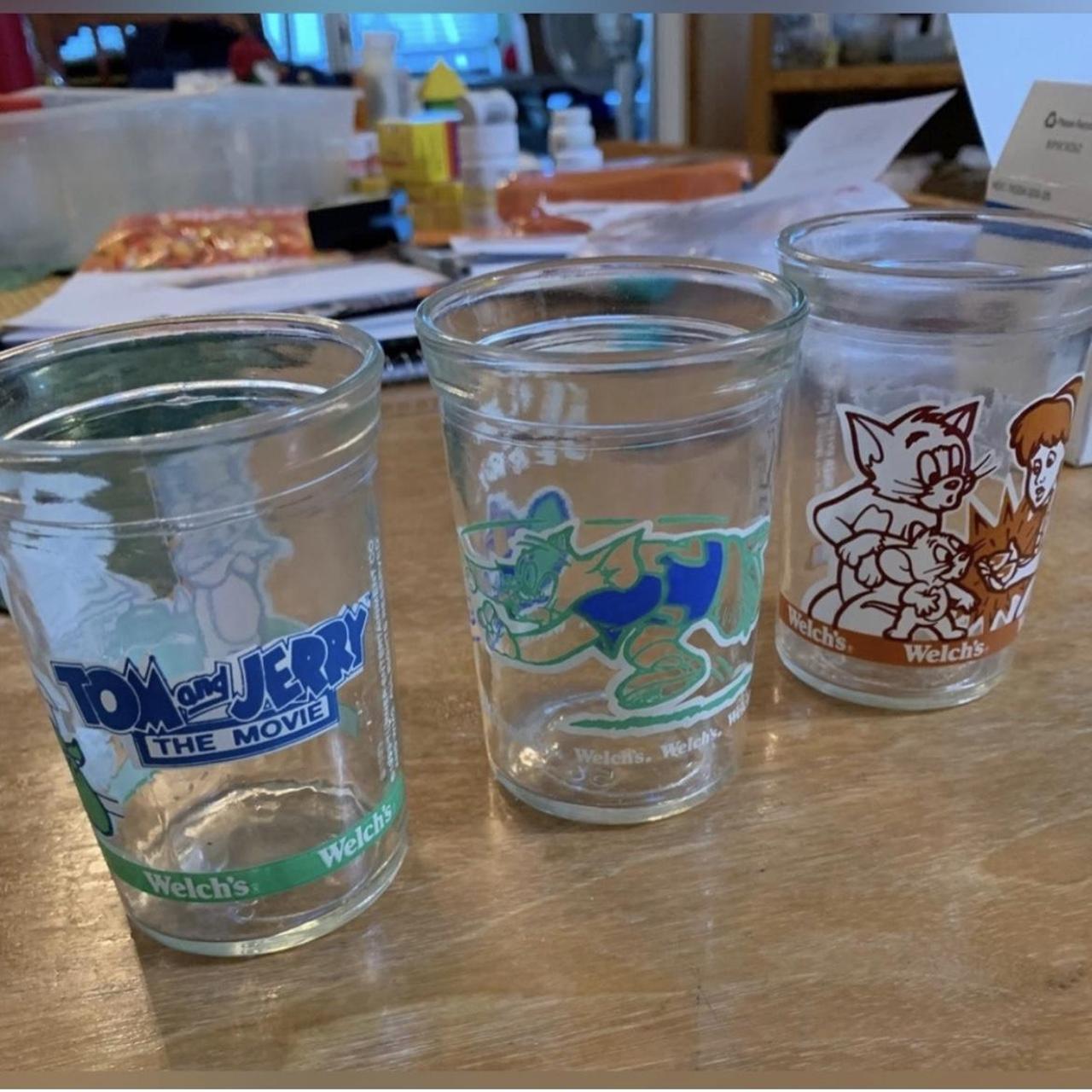 Welch’s jelly tom and Jerry jars/ glasses All 3 are... - Depop