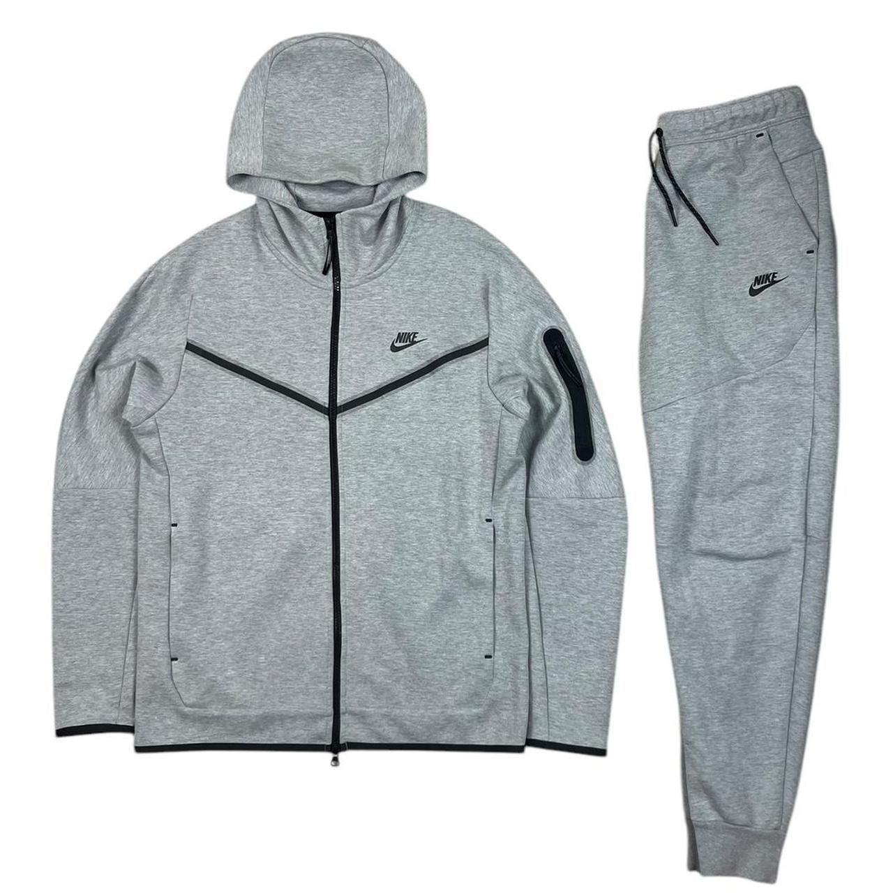 Grey Nike Tech Tracksuit. Size: Medium ... - Depop
