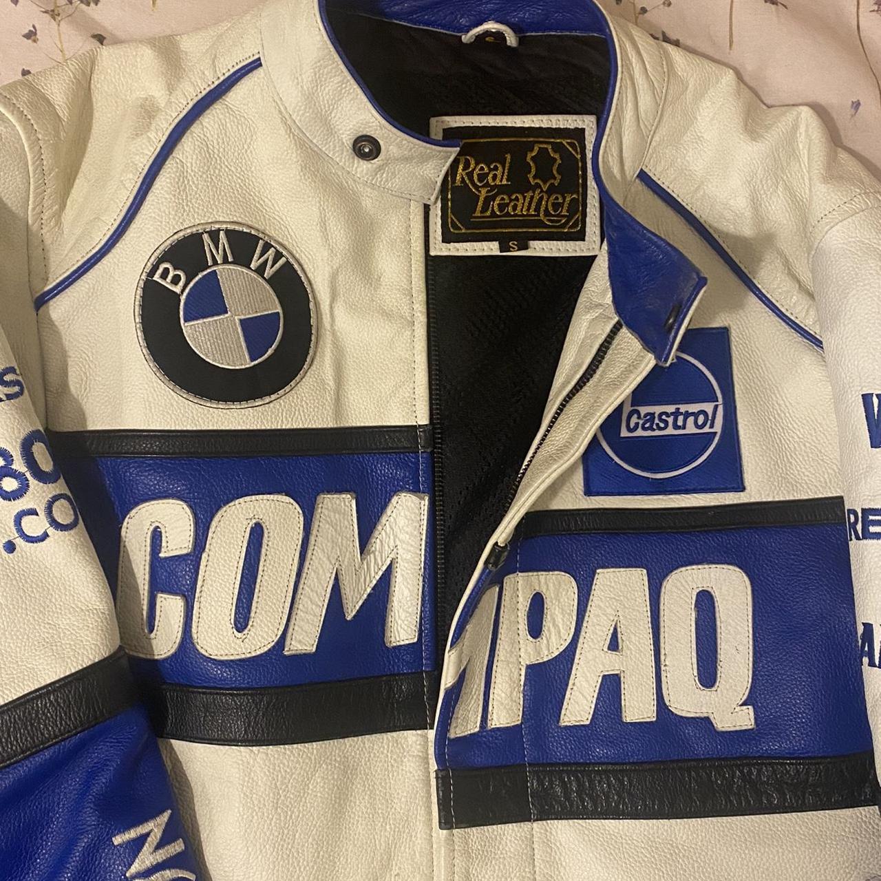 The coolest leather BMW jacket🫂 This jacket is... - Depop